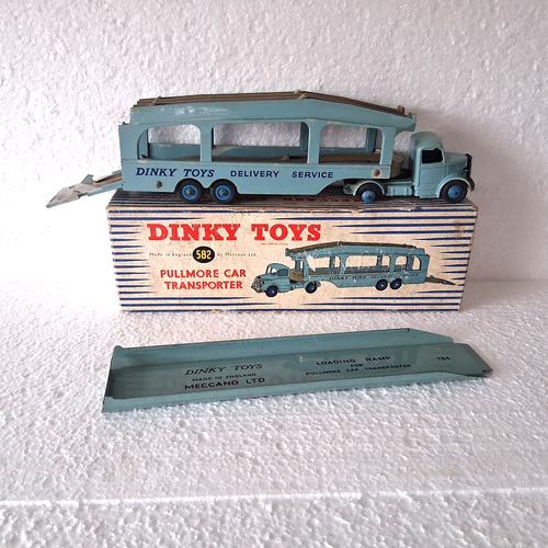 Dinky Toys 582 Pullmore Car Transporter with 994 Ramp. VGC REF PQ23 ...