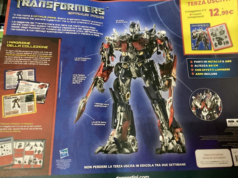 Build Optimus Prime Transformers 60 CM Second Issue DEAGOSTINI | eBay UK