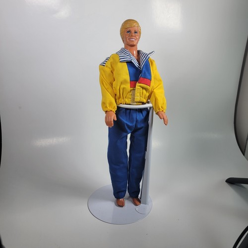 Vintage 1983 Ken Active Doll Blond Hair Yellow Blue Track Suit | eBay
