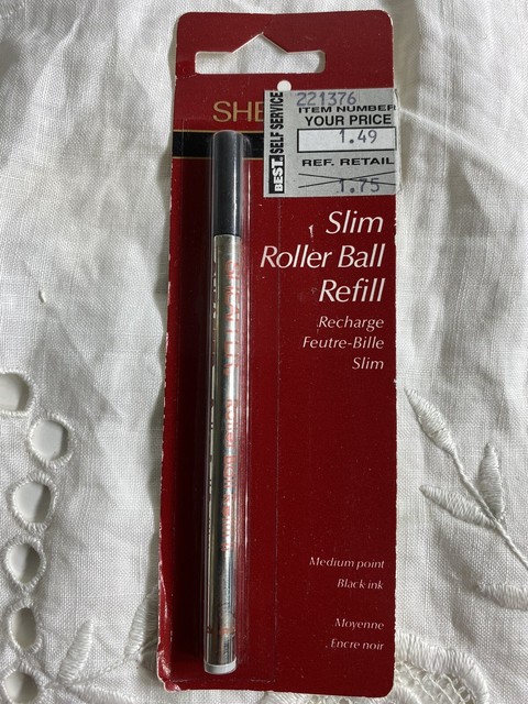 Sheaffer 97535 Slim Roller Ball Refills Black Medium Point Shf97535 for ...