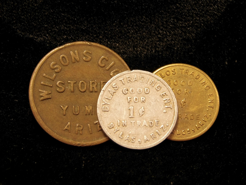 Lot of 3x Arizona Trade Tokens - San Carlos, Yuma, and Bylas | eBay