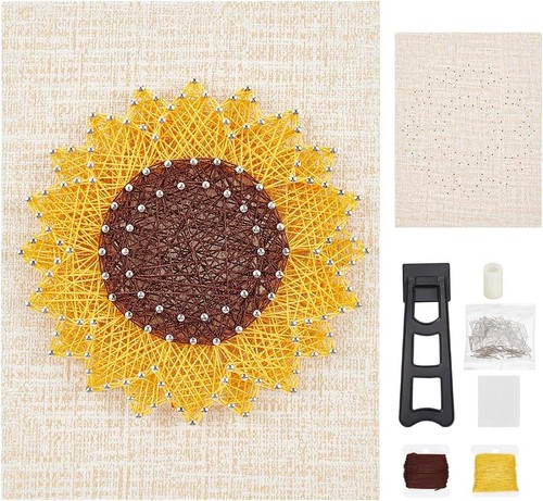 WEBEEDY DIY String Art Craft Kit for Adults Beginners Sunflower String ...