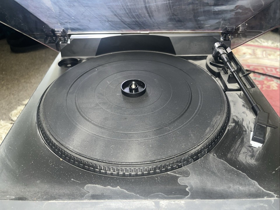 Vintage Sanyo Hi-Fi Stereo System Turntable Cassette CD Player Full ...