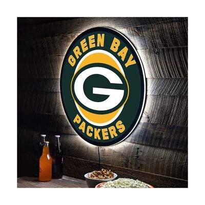 Evergreen NFL Green Bay Packers | Ultra-Thin LED Light Wall Sign Décor ...
