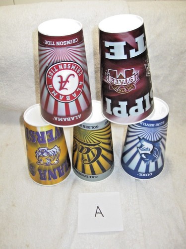 NCAA 3-D Holographic 16oz Spirit Cup GOLDEN BEARS LSU DUKE MISSISSIPPI ...