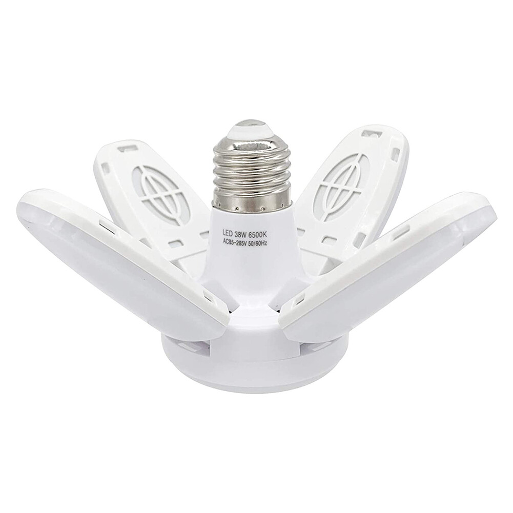 Deformable Workshop Ceiling Lamp E27 28W Super Bright LED Garage Light ...