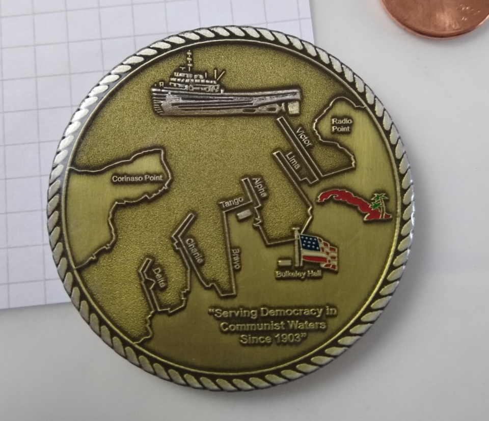 USN U.S. Naval Forces GUANTANAMO BAY Port Operations Challenge coin ...