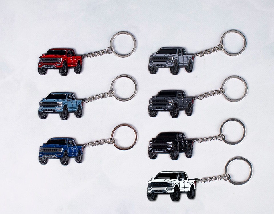 F150 Keychain compatible with Ford F150 Accessories 2023 F-150 Key ...