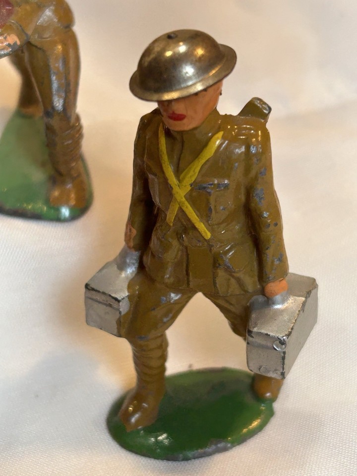 Barclay Manoil Lot Of 10 Machine Gunners, Ammo Runner Soldiers Lead | eBay