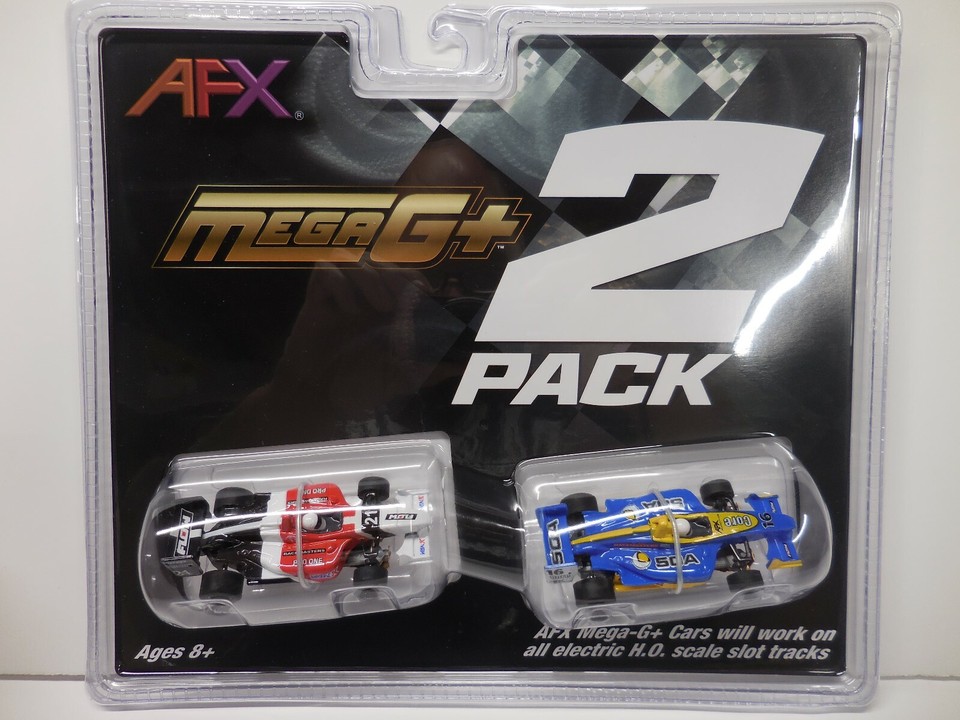 AFX Mega G+ Twin Pack Formula Race Cars ~ Fits Auto World 22017 ...