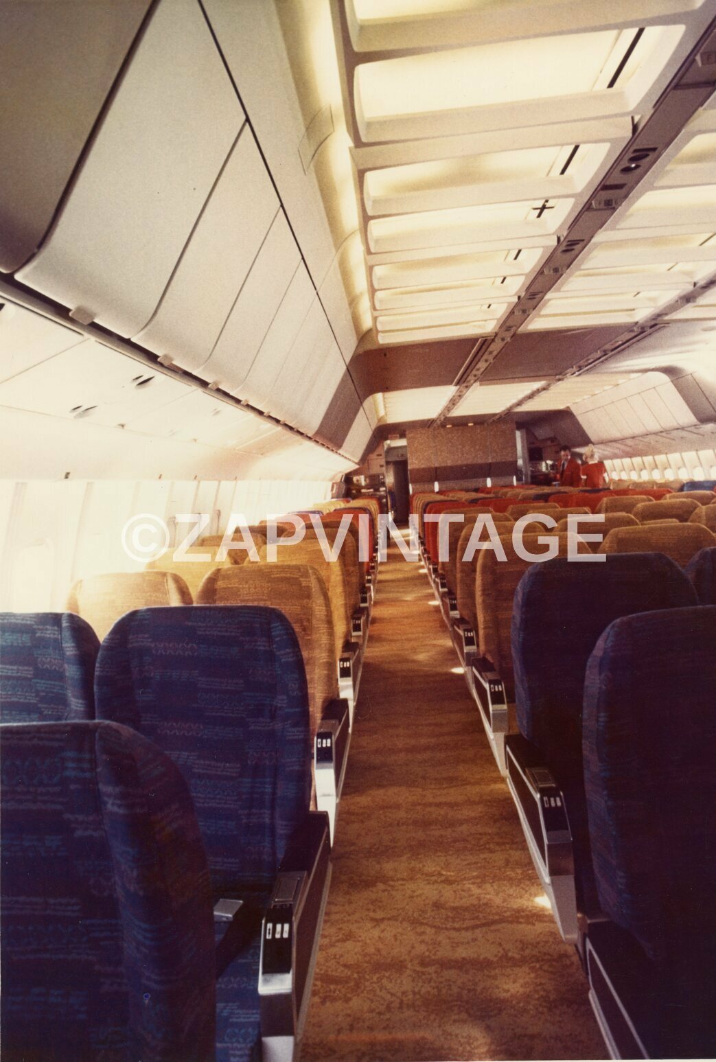 Vtg 1970s Airline Airplane Advertising Inside Seating Aircraft Photo ...