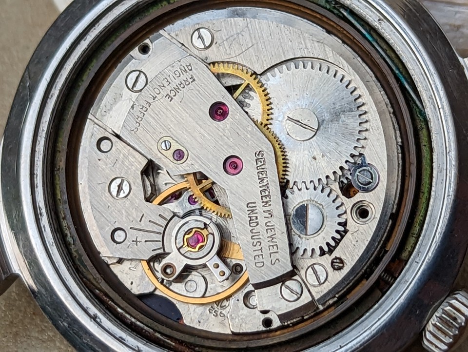 Vintage 1960's Louis 20 ATM French All SS Diver w/Warm Patina,Cupillard ...