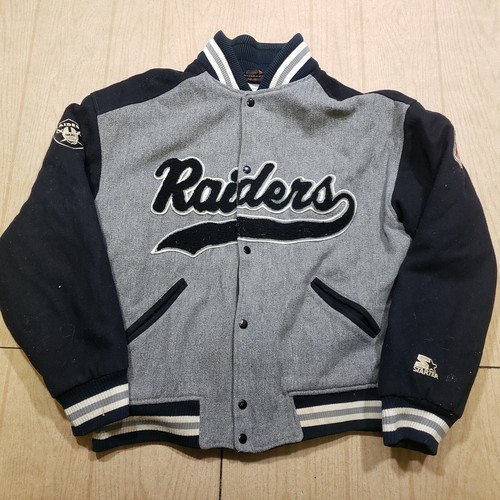VTG La Raiders Throwback Wool Varsity Script Starter Jacket XL Rare ...