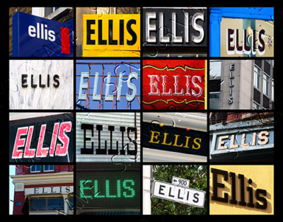 ELLIS Name Poster featuring photos of actual signs | eBay