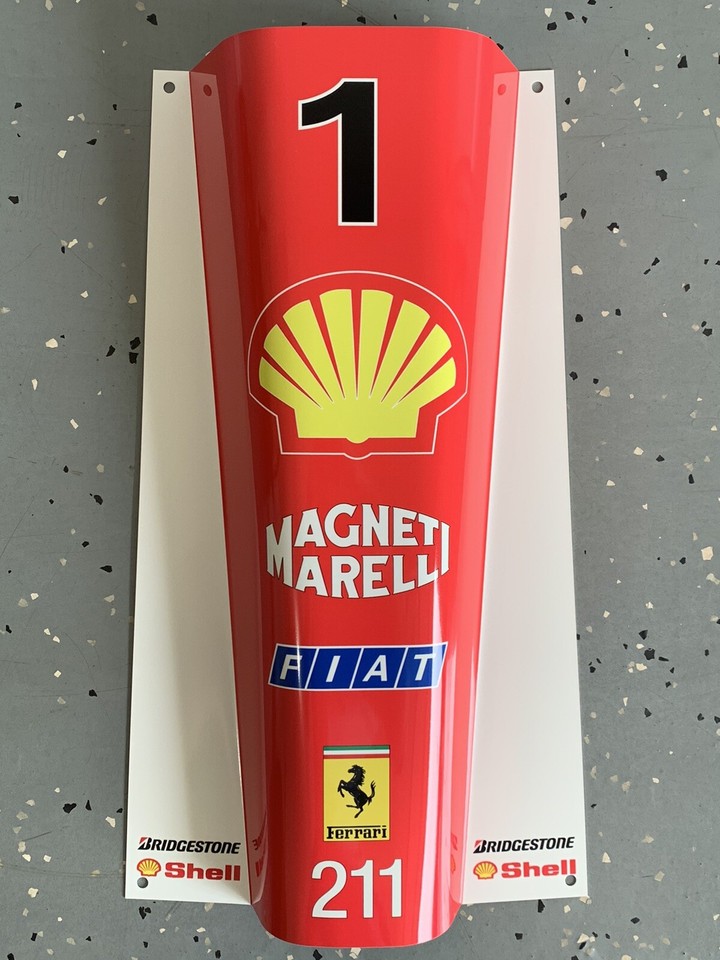 WOW!! Michael Schumacher FORMULA 1 F1 sign Race Car nose Style Sign | eBay