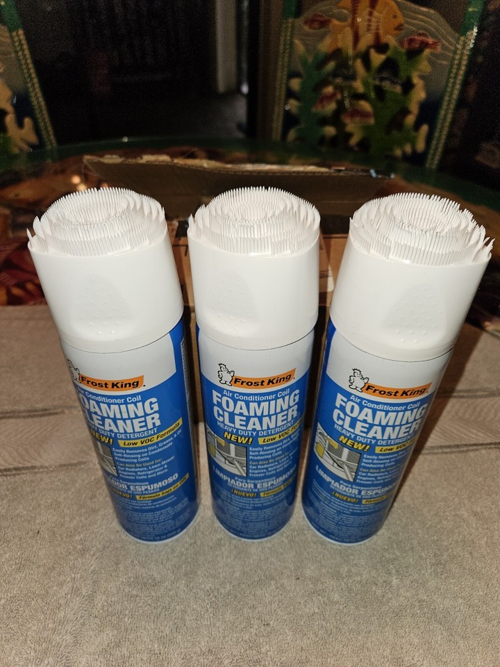 x3 AC-Safe Air Conditioner & Coil Cleaner 19 oz Foam Removes Dirt ...