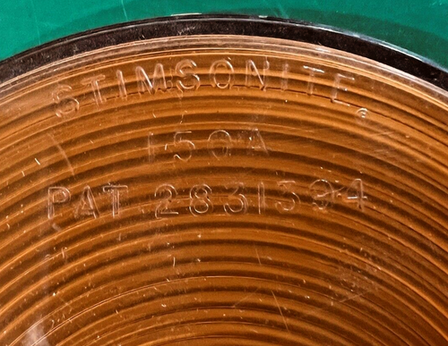 NEW STIMSONITE 150A AMBER LENS PARK CLEARANCE MARKER *FREE SHIPPING* | eBay