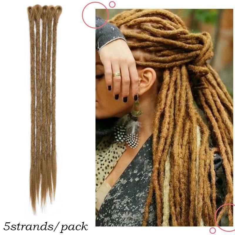 20" Dreadlocks Hair Extensions Single Ended Twist Crochet Braids Dreads ...