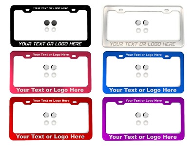 Personalized Custom Laser Engraved Aluminum License Plate Frame fit ...