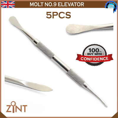 5Pcs Periosteal Elevator Molt No.9 Surgical Oral Surgery Implant ...