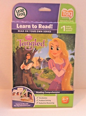 LeapFrog Tag Book Disney Tangled Rapunzel Fairy Tale Ages 4-7 ...