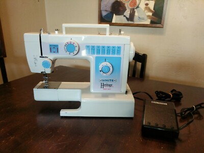 WHITE Heritage Heavy Duty Sewing Machine Model 1550 A703 | eBay