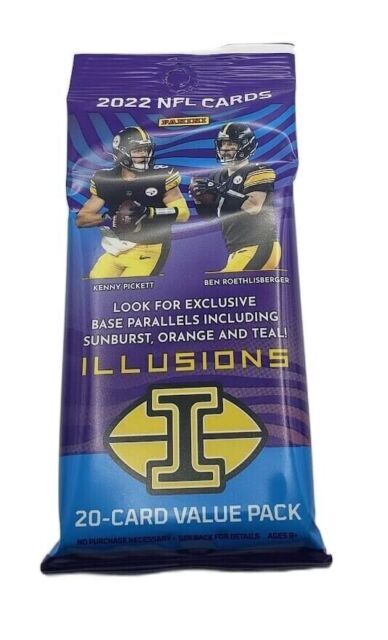 Panini NFL 2022 Illusions 2 Pack Football Trading Cards - 20 Cards ...