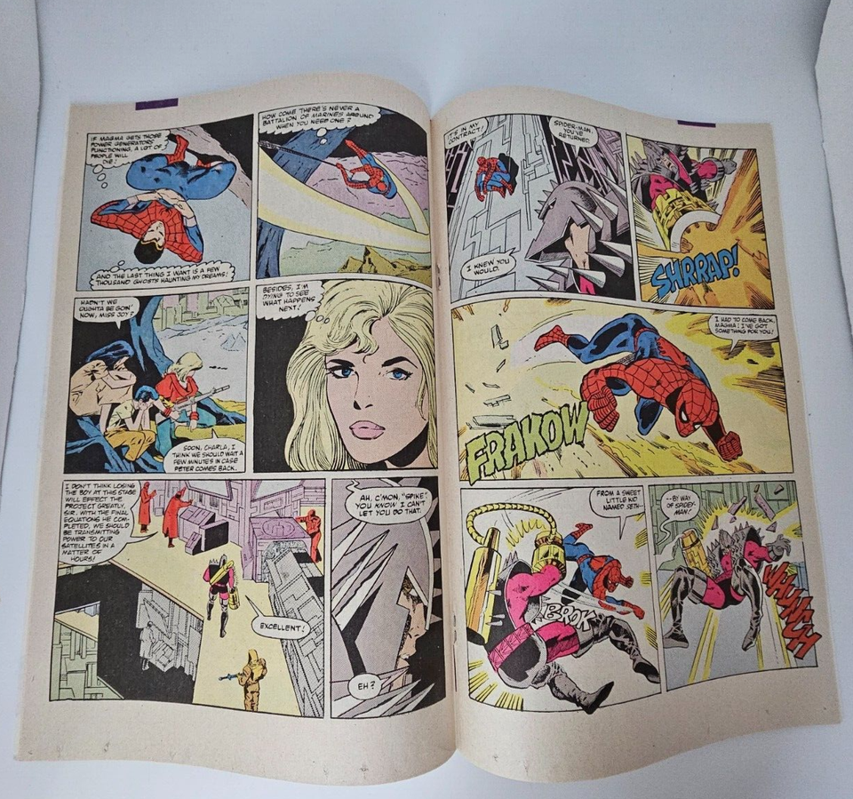 WEB OF SPIDERMAN Issue 17 Marvel Comic Book 1986 " The Magma Solution" RAW | eBay
