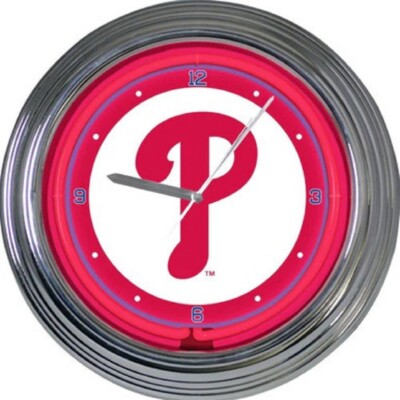 Philadelphia Phillies MLB 276 Neon Wall Clock 15" Diameter | eBay