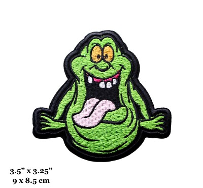 Slimer Ghost Ghostbusters Classic Movie Character Dark Embroidered Iron ...