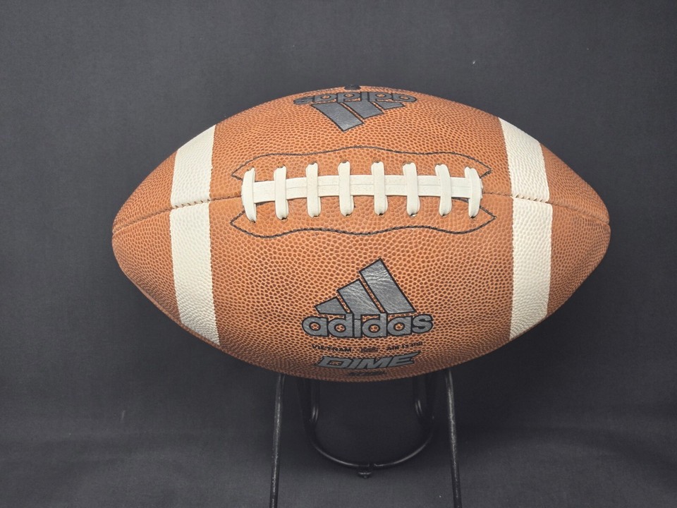 Adidas DIME Football Silver Leather NFHS Official Size CL6419 White NEW ...