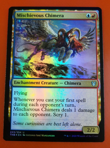 1x Mischievous Chimera | FOIL | Theros Beyond Death | MTG Magic Cards ...