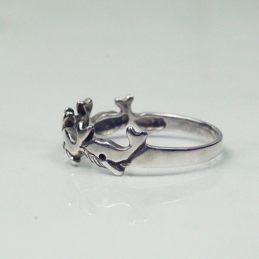 Sterling Silver Whale Band Ring Size 7.5 Marine Ocean | eBay