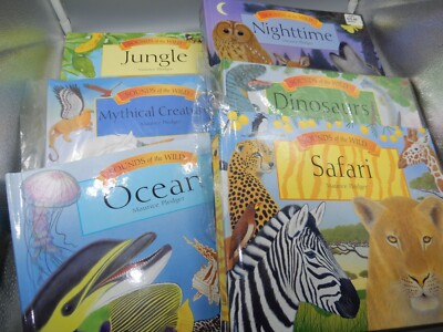 6x SOUNDS OF THE WILD pop-up book lot by Maurice Pledger w/sounds ...