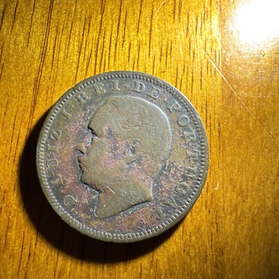 1884 PORTUGAL CIRCULATED XX 20 REIS COIN Free Shipping | eBay