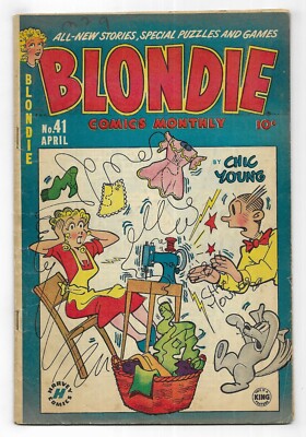 Chic Young HAND SIGNED AUTOGRAPHED Blondie Comics #41 GOLDEN AGE COMIC ...