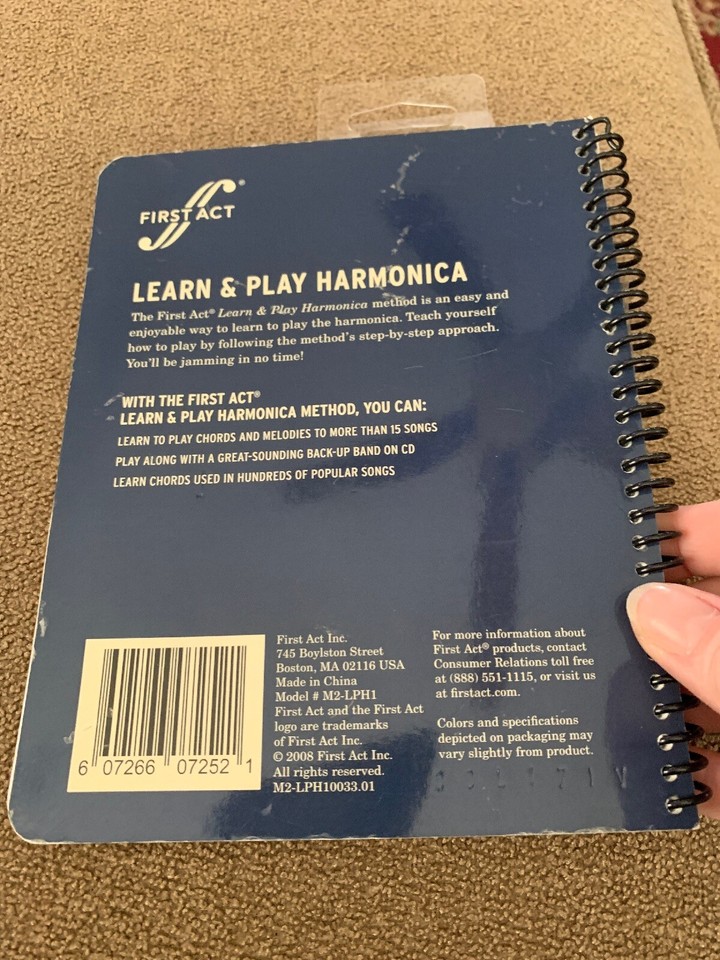 First Act Discovery Learn and Play Chrome Harmonica with Book (TD) | eBay