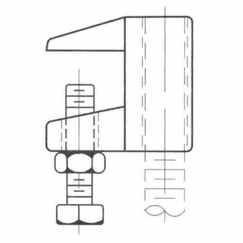 1/2" inch Black Jr. Top Beam Clamp for Threaded Rod | eBay