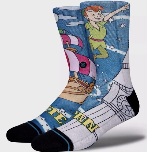 Stance X Disney Peter Pan By Travis Millard Poly Crew Socks Men's 9-13 ...