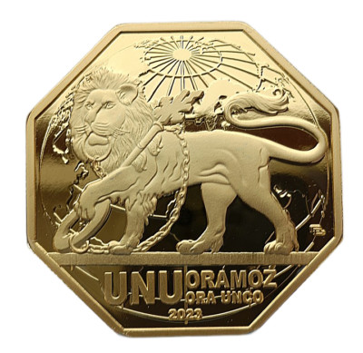 BRICS 1 UNU ORAMOZ ORA UNCO 2023 LION - OCTAGONAL PROOF 43mm | eBay