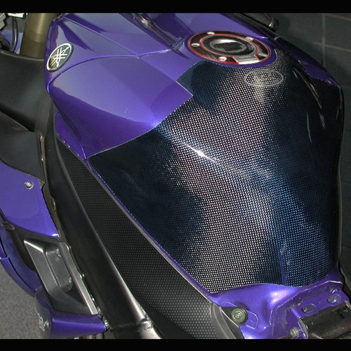 Gas Tank Fuel Cap Cover Decal Pad YZFR1/YZFR6/FZ1/FZ6R/FJR1300 Chromed ...