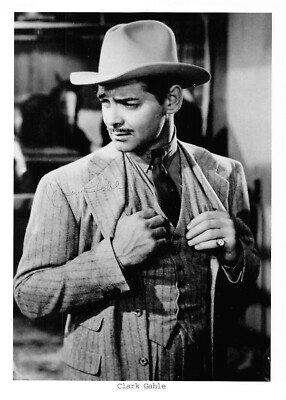 CLARK GABLE -signed autographed photo reprint 5 x 7 in. | eBay