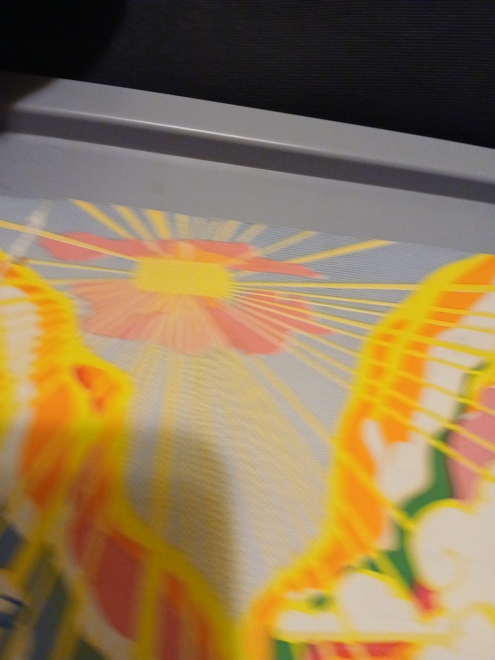 Vintage Original psychedelic black light poster Mountain Morning ...