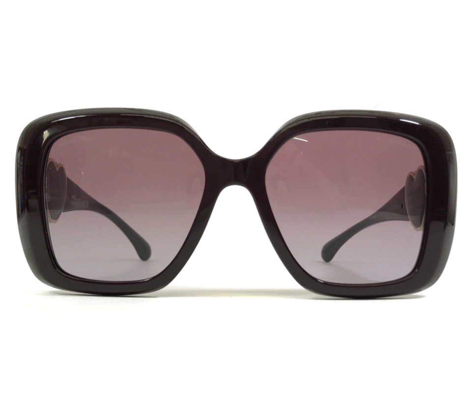 CHANEL Sunglasses 5518-A c.1461/S1 Burgundy Square Gold Mirrored Clasp ...