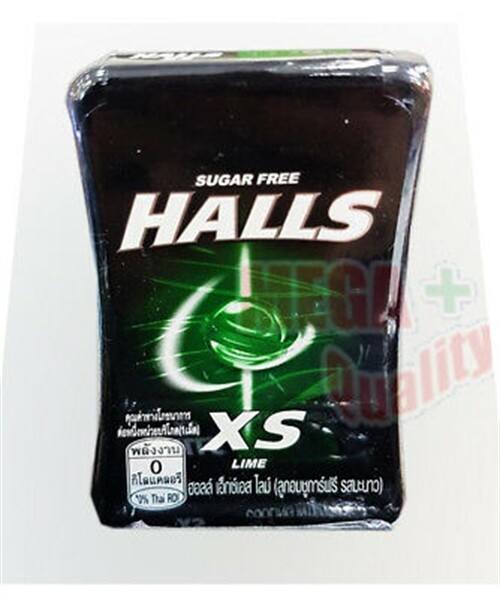 HALLS XS Lime Flavored Sugar Candy 0 Fat Fresh Breath Cooling 15g for sale online | eBay