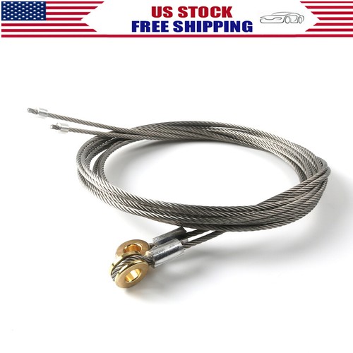 Door Trailer Door Roll Up Door Cables (Pair) 110" with 5/16" Eye Brass ...
