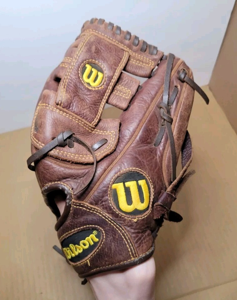 Wilson Optima A800 Baseball Glove 11.75” Brown Leather Right Hand Throw ...