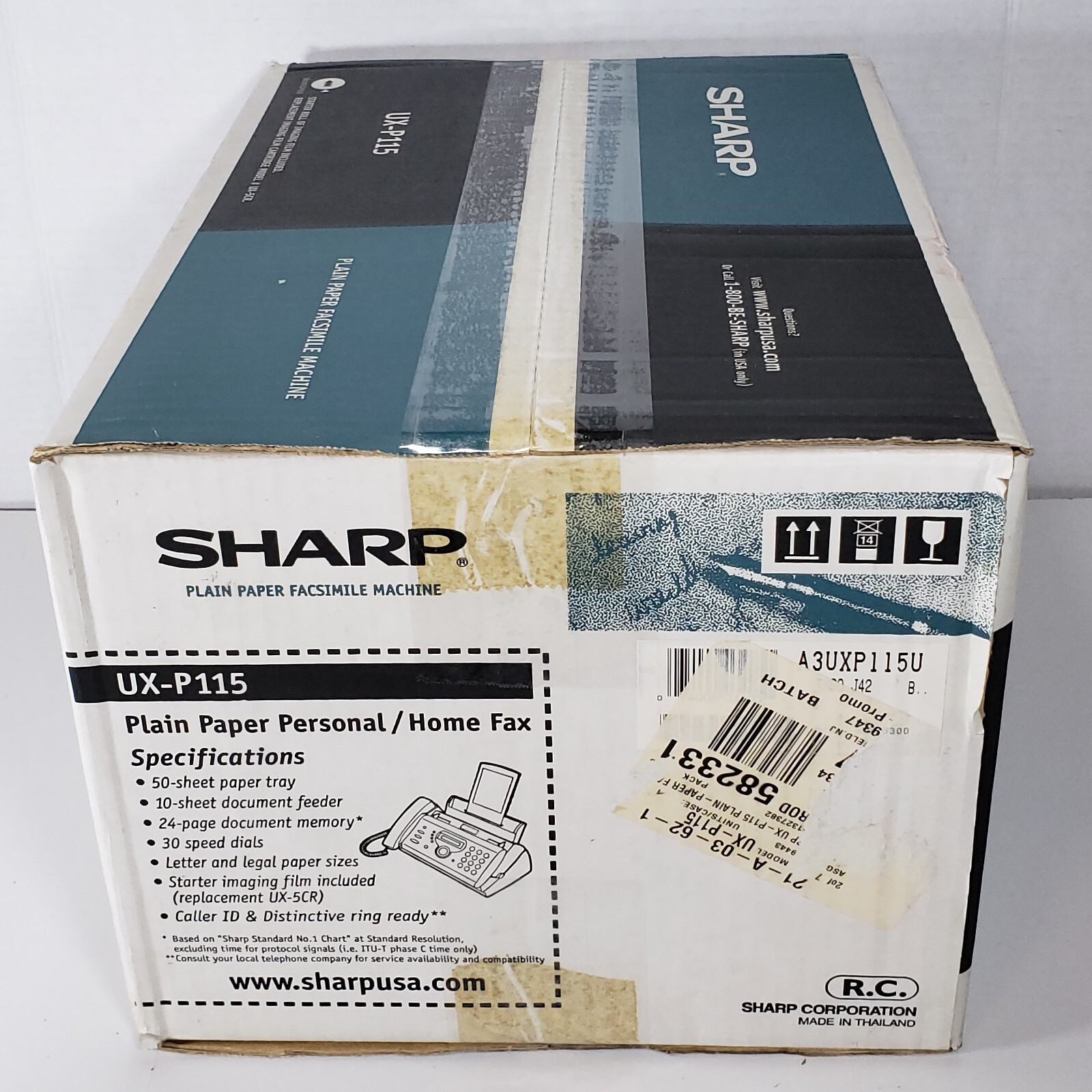 Sharp UX-P115 Plain Paper Thermal transfer Fax for sale online | eBay