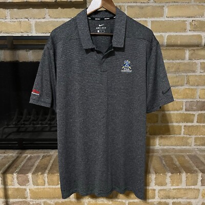 Nike Mens 2018 Bellerive PGA Control Stripe OLC Gray Polo Shirt Size XL ...