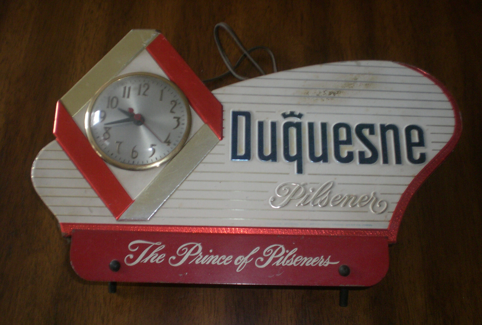 DUQUESNE PILSENER BEER ELECTRIC CLOCK - VINTAGE | eBay